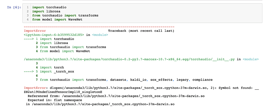 Torchaudio import error - audio - PyTorch Forums