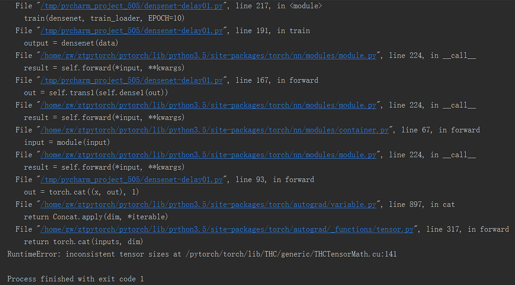 Runtimeerror Inconsistent Tensor Sizes At Pytorch Torch Lib Thc Generic Thctensormath Cu 141