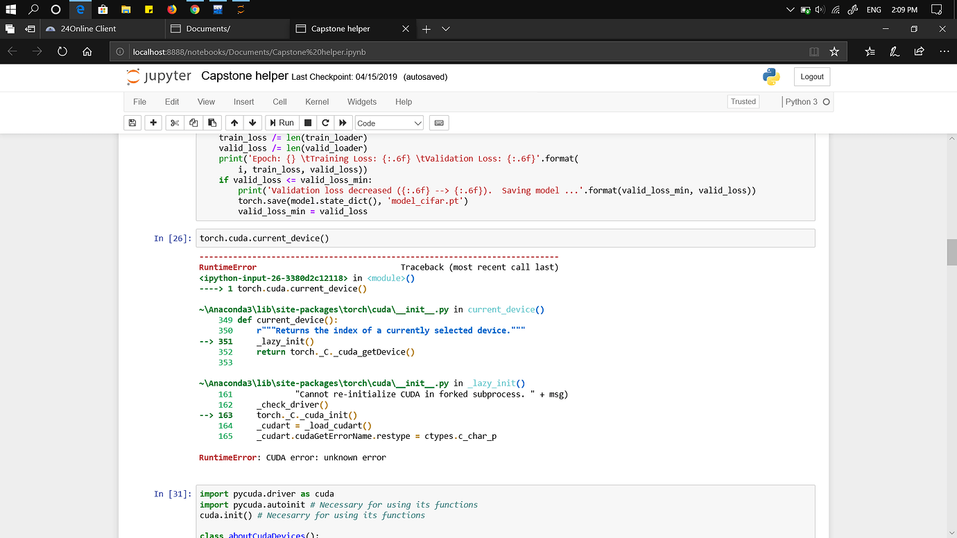 Problem with cuda - PyTorch Forums