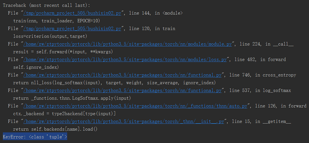 KeyError: when trained my own dataset,7*7 single channel picture - PyTorch Forums