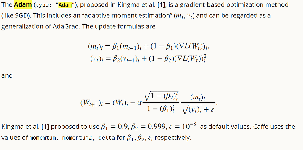 Where is momentum in Adam method in the PYTORCH? - PyTorch Forums