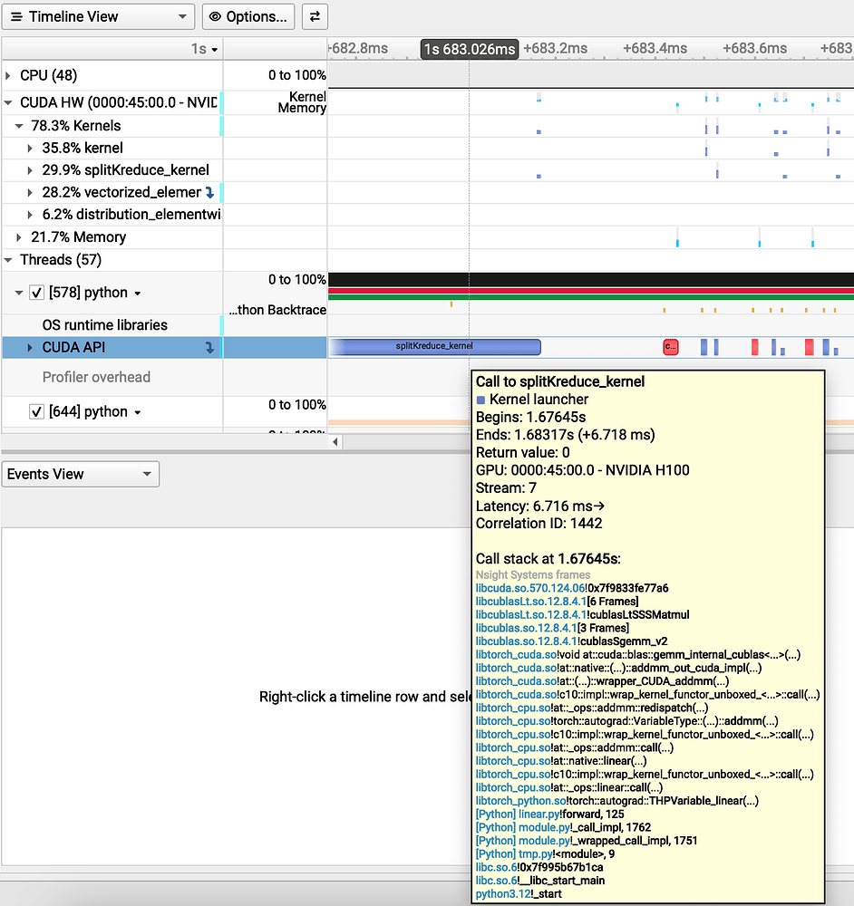 Profiling and tracing PyTorch code for CUDA kernels - windows - PyTorch ...