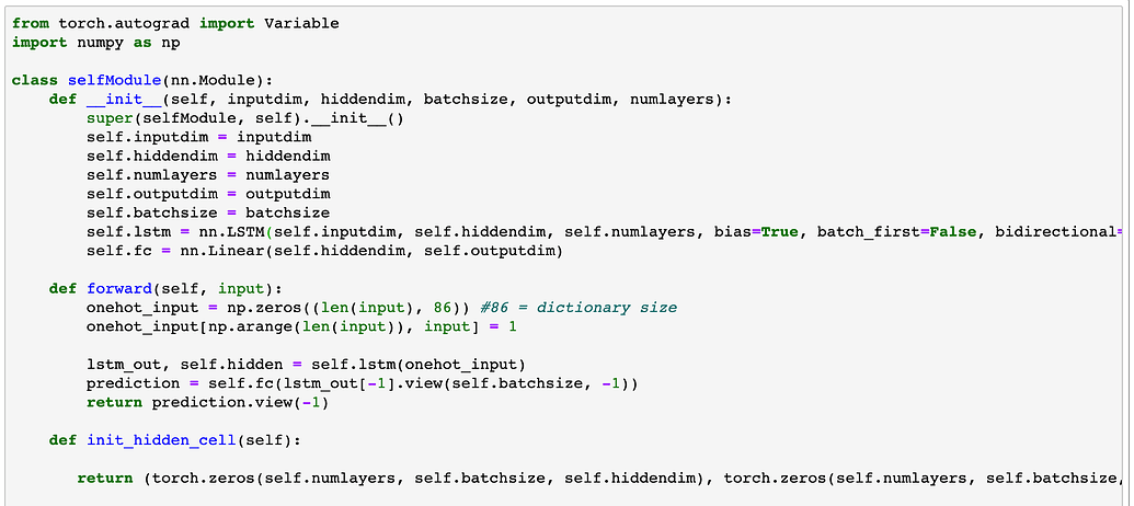Lstm Typeerror Int Object Is Not Callable Pytorch Forums