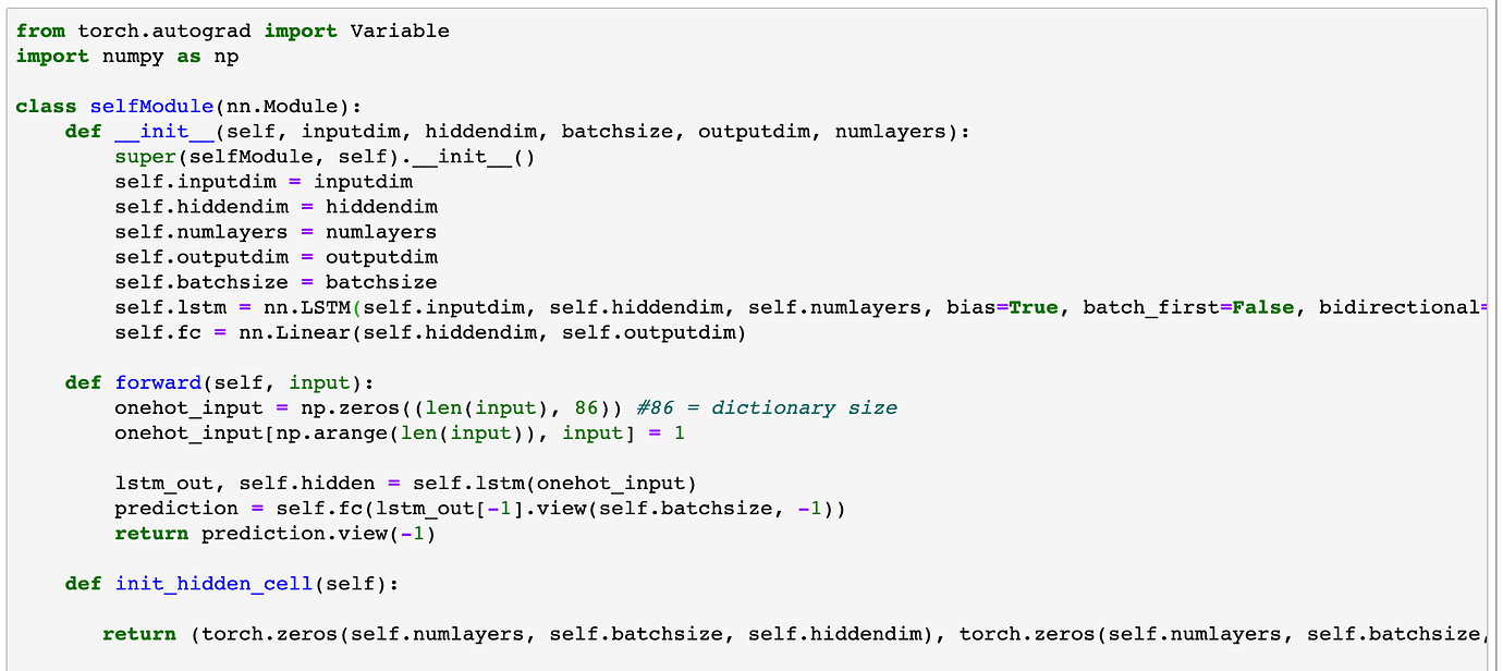 Lstm Typeerror Int Object Is Not Callable Pytorch Forums