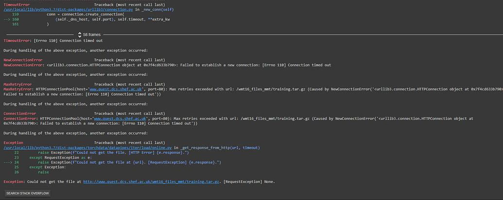 Multi30k dataset can not load from the torchtext because the main server is down - nlp - PyTorch ...