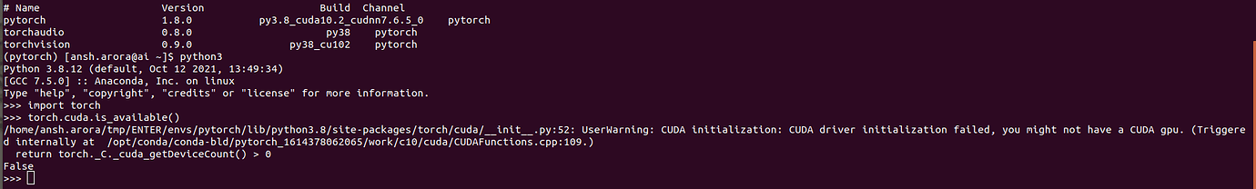 Torchcudaisavailable Returns False On Ssh Server With Nvidia Gpu Pytorch Forums 