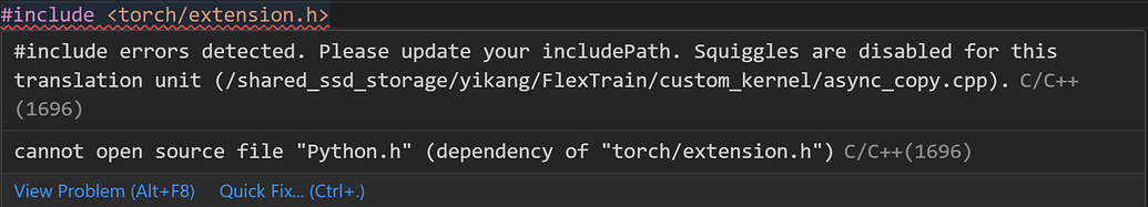 How to include torch/extension.h correctly? - C++ - PyTorch Forums