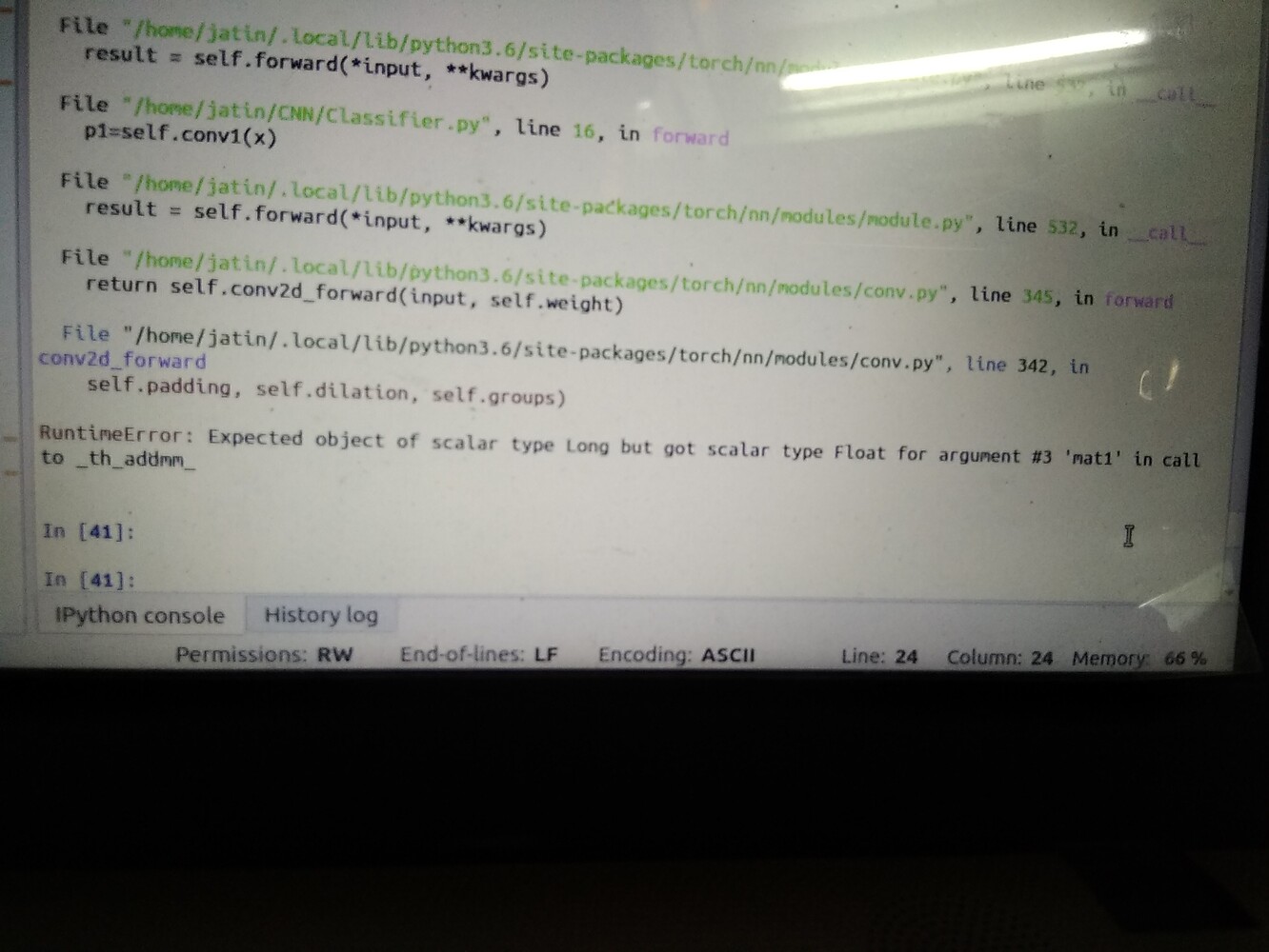 Dtype Error Expected Long But Got Float Pytorch Forums