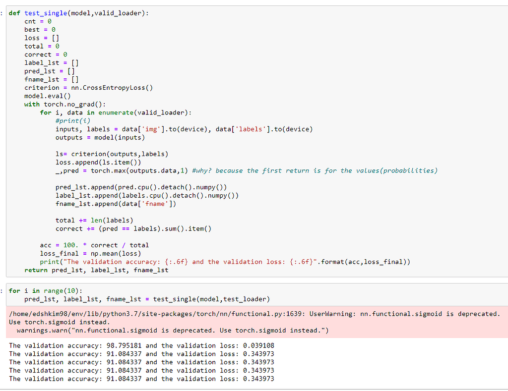 Different test accuracy results - vision - PyTorch Forums