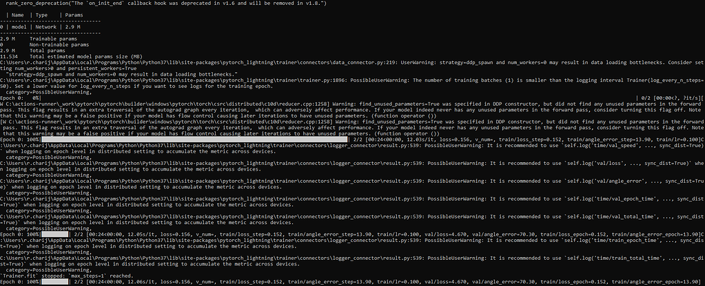 Pytorch model training stops at the end of the first Epoch - torchx - PyTorch Forums
