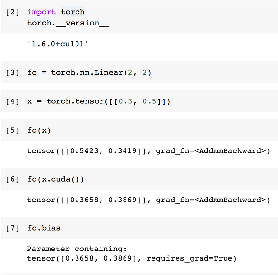 Inconsistent results of forwarding a cpu/gpu tensor with a cpu model - PyTorch Forums