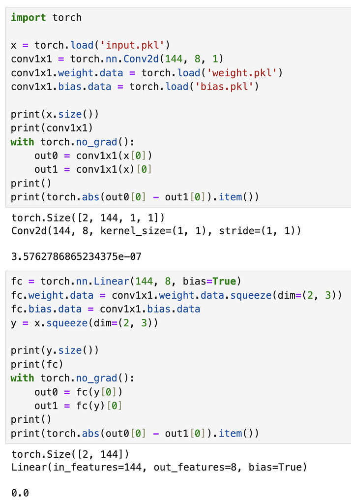 Issue Report Problem Encountered With 1x1 Convolutional Layer Vision Pytorch Forums