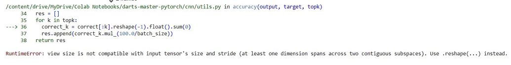 View Size Is Not Compatible With Input Tensors Size And Stride