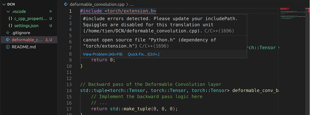 How To Include Torchextensionh Correctly C Pytorch Forums 8149