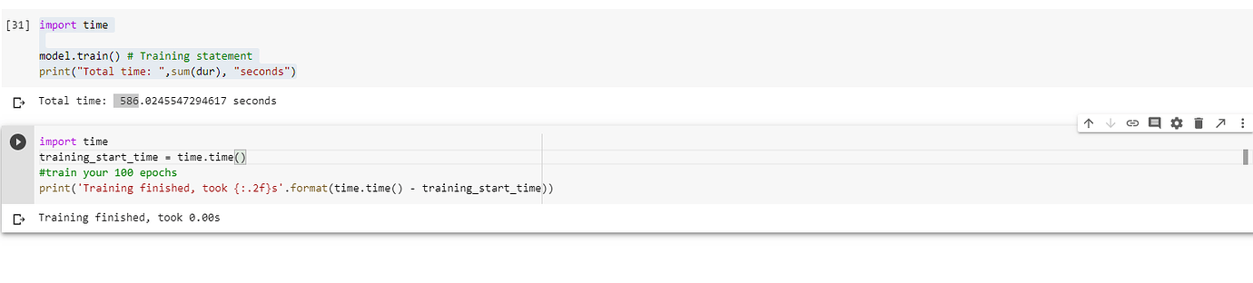 Stats for training time and accuracy - PyTorch Forums