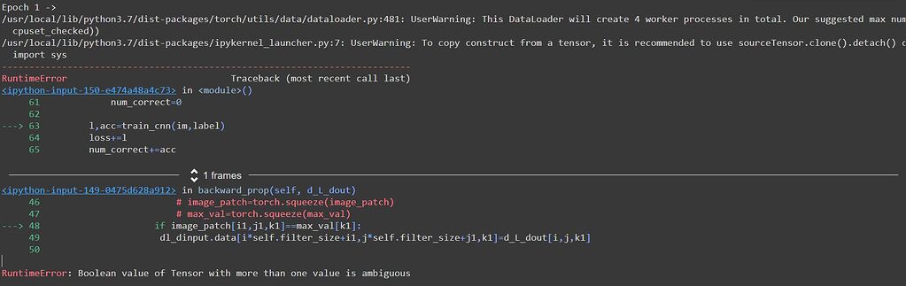 Boolean Value Of Tensor With More Than One Value Is Ambiguous When Idexing Pytorch Forums
