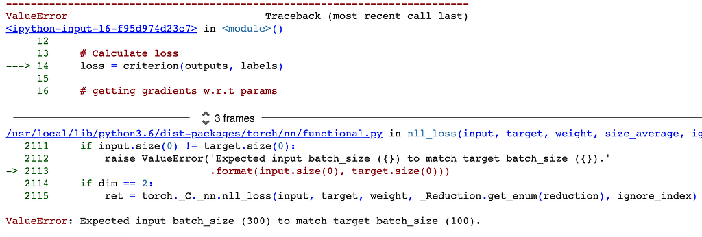 FNN Dimension Error - PyTorch Forums