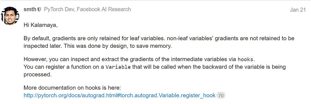 Leaf Tensor But Without Grad After Bachward Pytorch Forums 7518