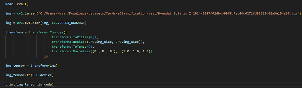 Transfer tensor to CUDA - vision - PyTorch Forums
