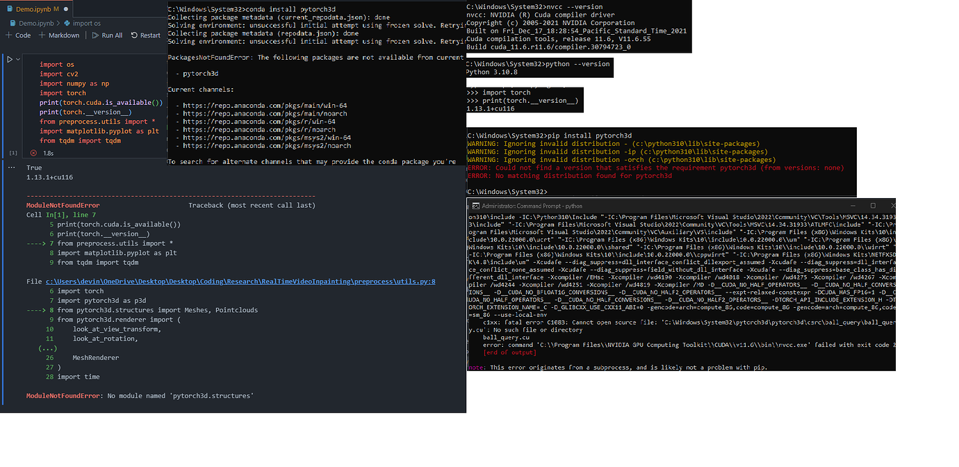 Problems installing pytroch3D! - windows - PyTorch Forums
