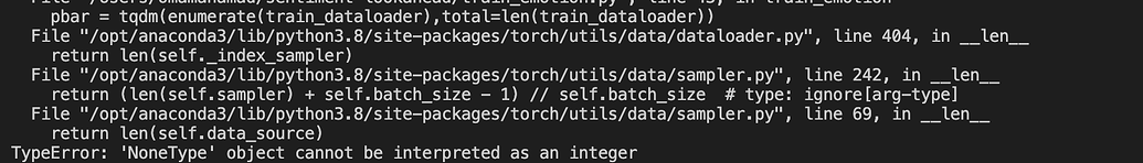 Nonetype Object Cannot Be Interpreted As An Integer Pytorch Forums