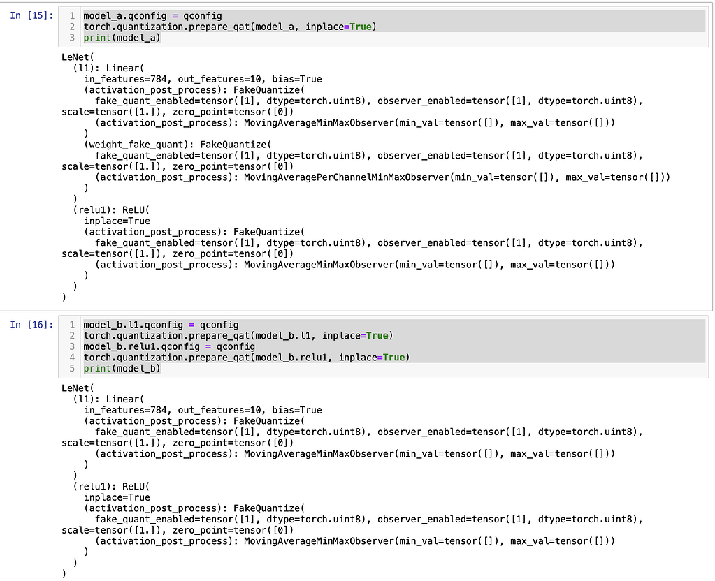 Prepare_qat on the top level vs each layer - quantization - PyTorch Forums
