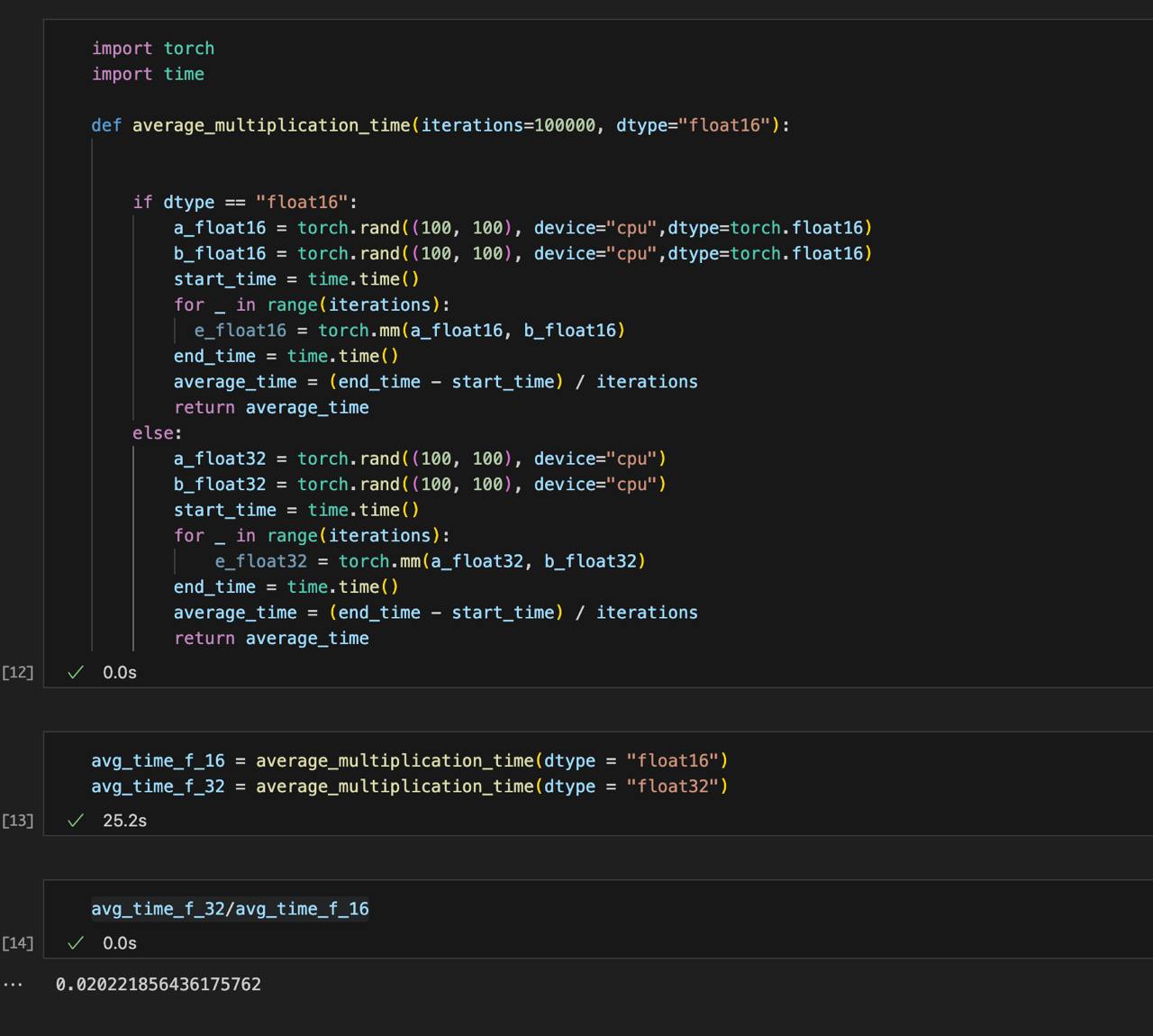 Matrix multiplication implementation in PyTorch - PyTorch Forums