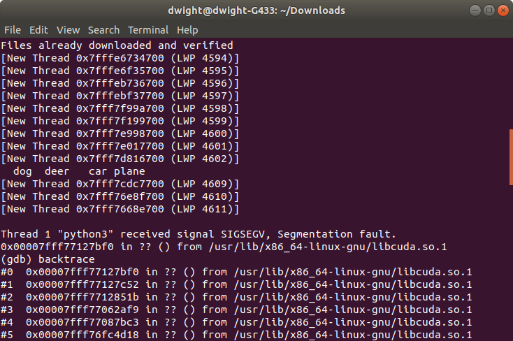 Kernel dies when moving model to cuda - PyTorch Forums Kernel dies when moving model to cuda - PyTorch Forums